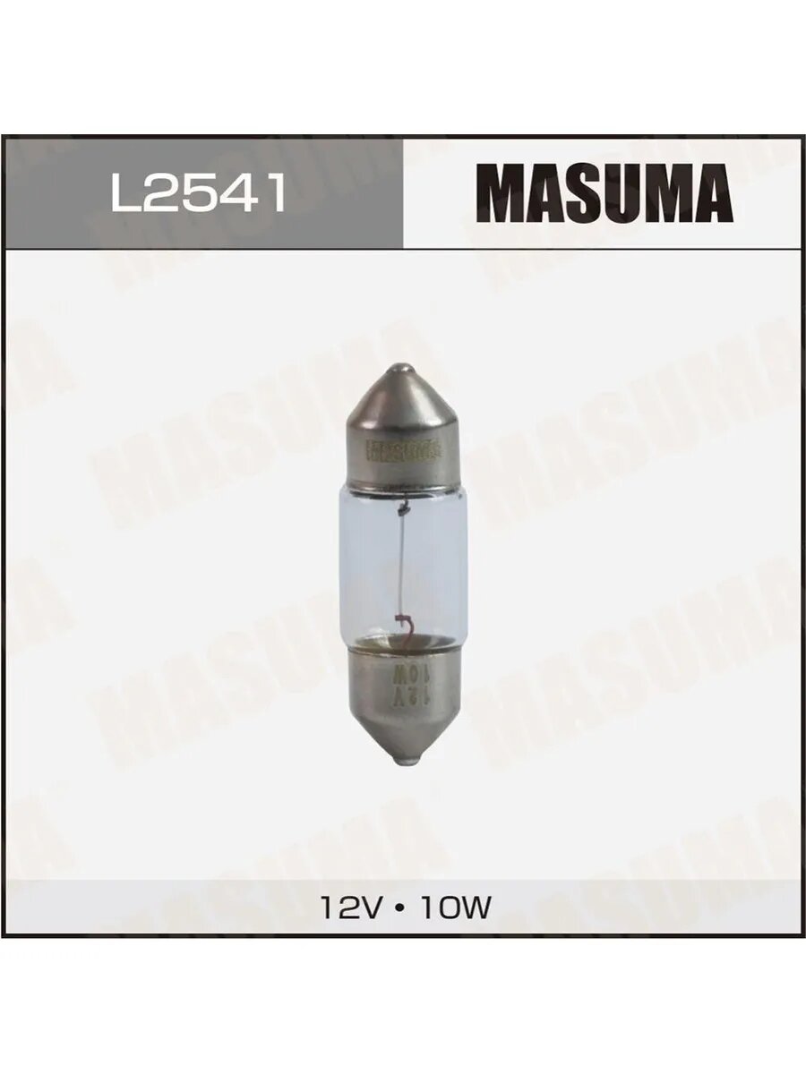 Лампа 12 В 10 Вт салонная пальчиковая 31 мм T10 SV8.5
