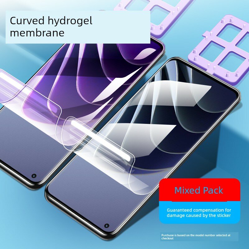 Смешанная пленка из ультра-прозрачной и с фильтром синего света для OnePlus 7 Pro, 2 ультра-прозрачные + 1 с фильтром,