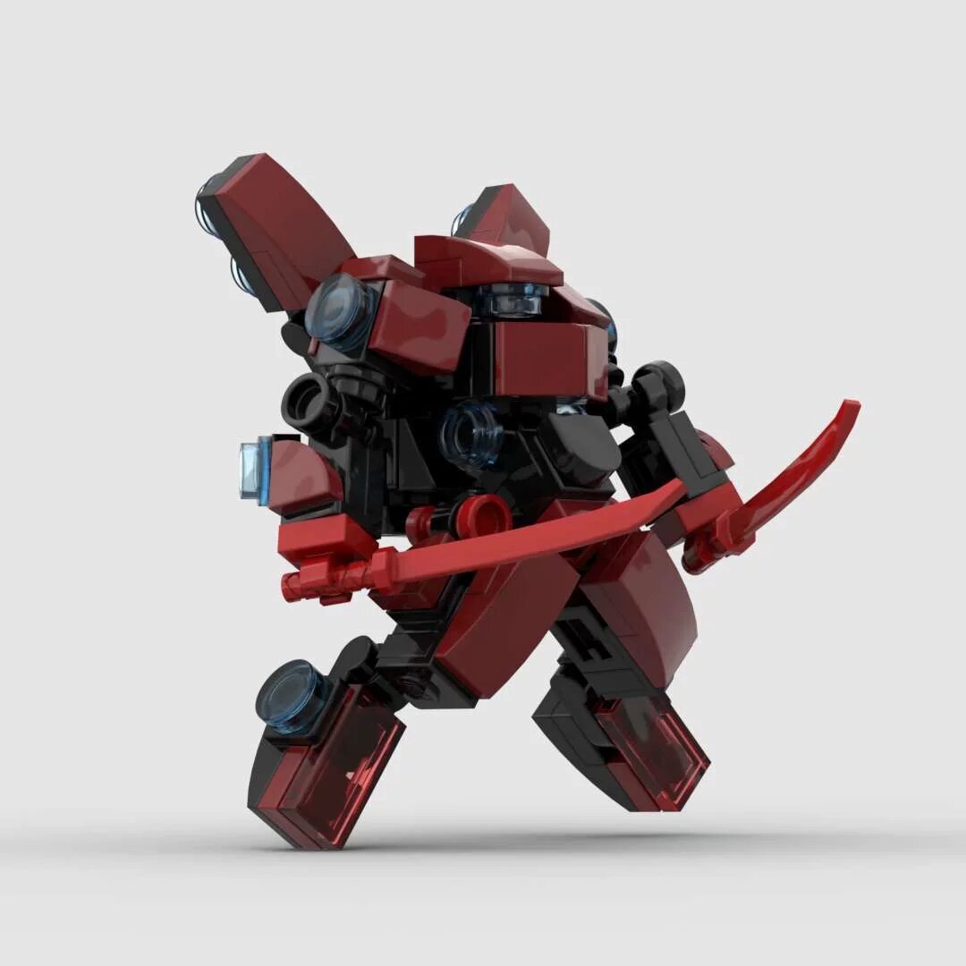Мини-конструктор MOC Экзоскелет Охотник на Дьяволов Бойцовский Робот, Сборная Модель из Пластика