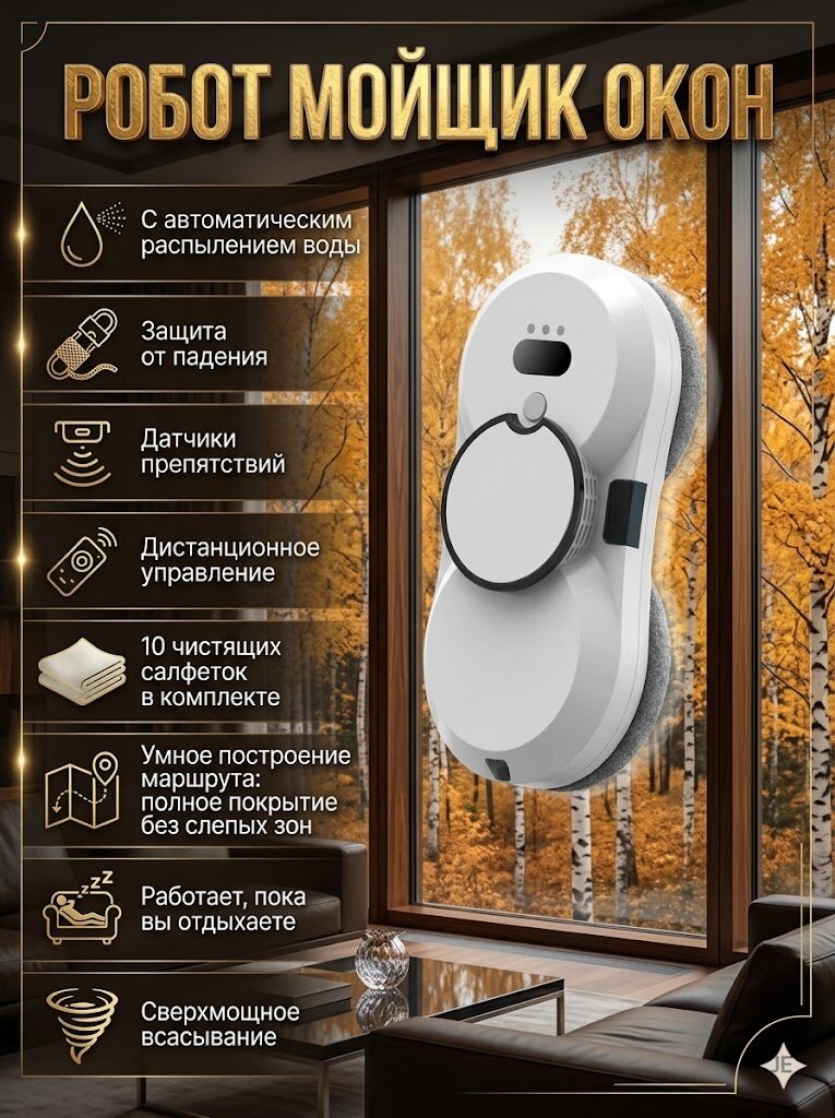Робот мойщик окон с распылением; Робот мойщик окон мощный, стеклоочиститель для окон и стекол техника для дома я