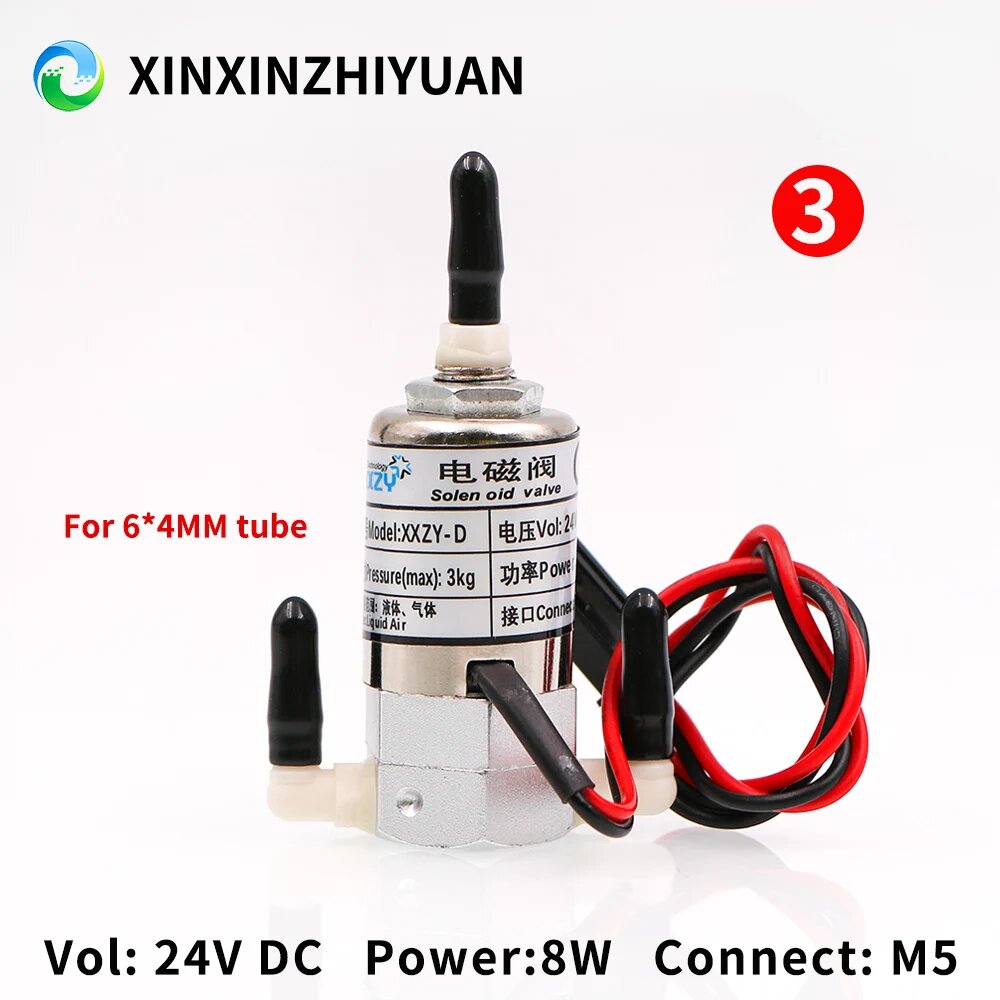 Электромагнитный клапан 8 Вт 24 В для Vista Gongzheng Wit-color Infiniti JHF Solvent Printer, магнитный клапан для струйного принтера, воздушный клапан