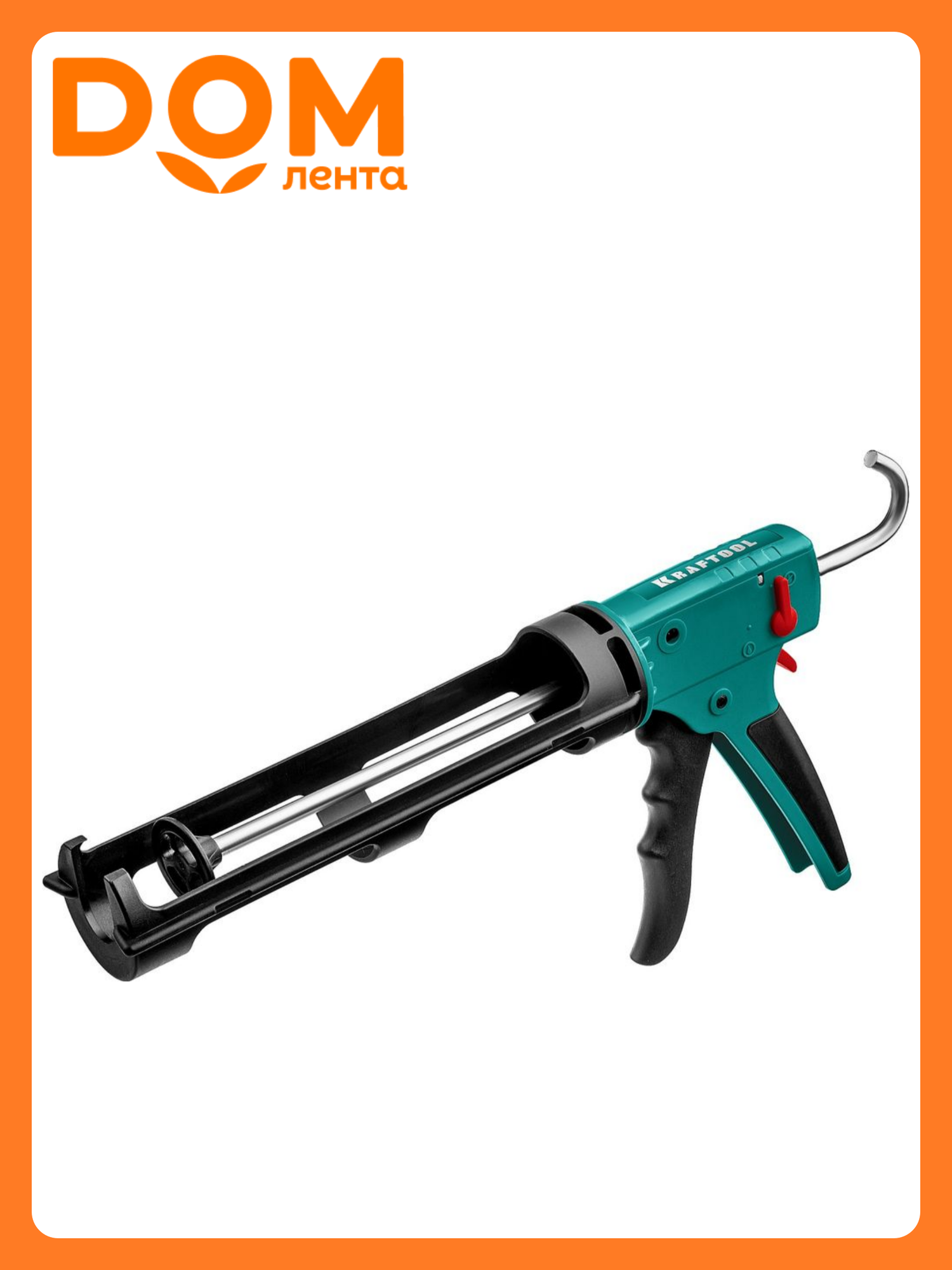 Пистолет для герметика "KRAFTOOL", скелетный, механический, 310мл