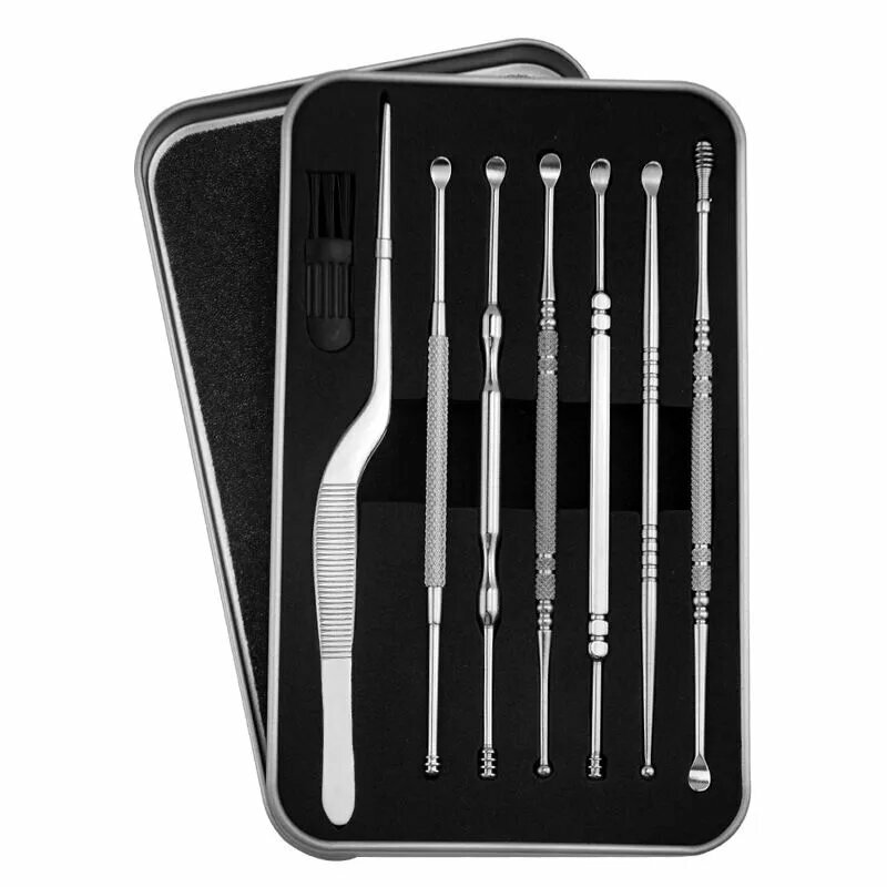 Инструмент для чистки ушей и носа, 8 шт.