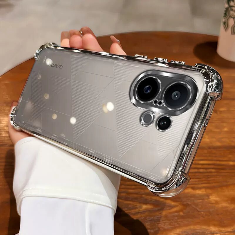 Vivo S30 Pro mini Серебристый Силиконовый Чехол с Защитой Экрана, Без Защиты Объектива, Шокопоглощающий Мягкий Силикон