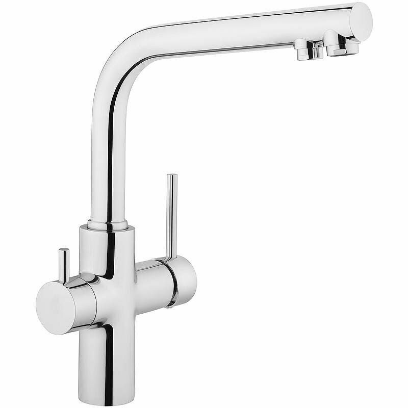 Смеситель для кухни Vitra Split A42144EXP хром, с краном для питьевой воды, рычажный, латунь