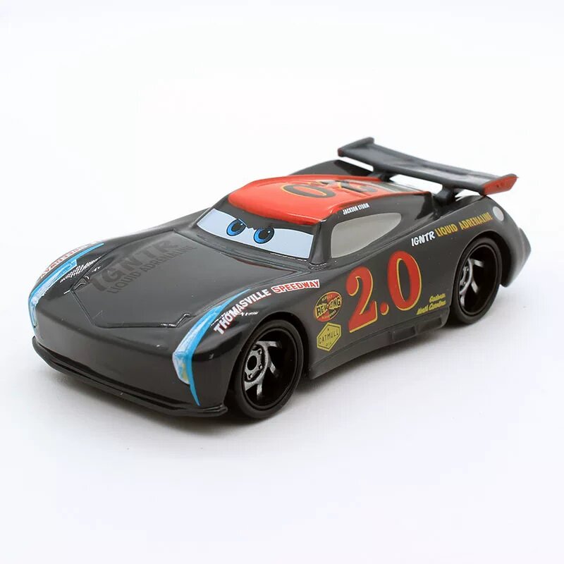 Игрушечная машинка-контейнеровоз Cars 3: Новый дизайн, гоночный контейнеровоз Black Storm Jackson Новый облик