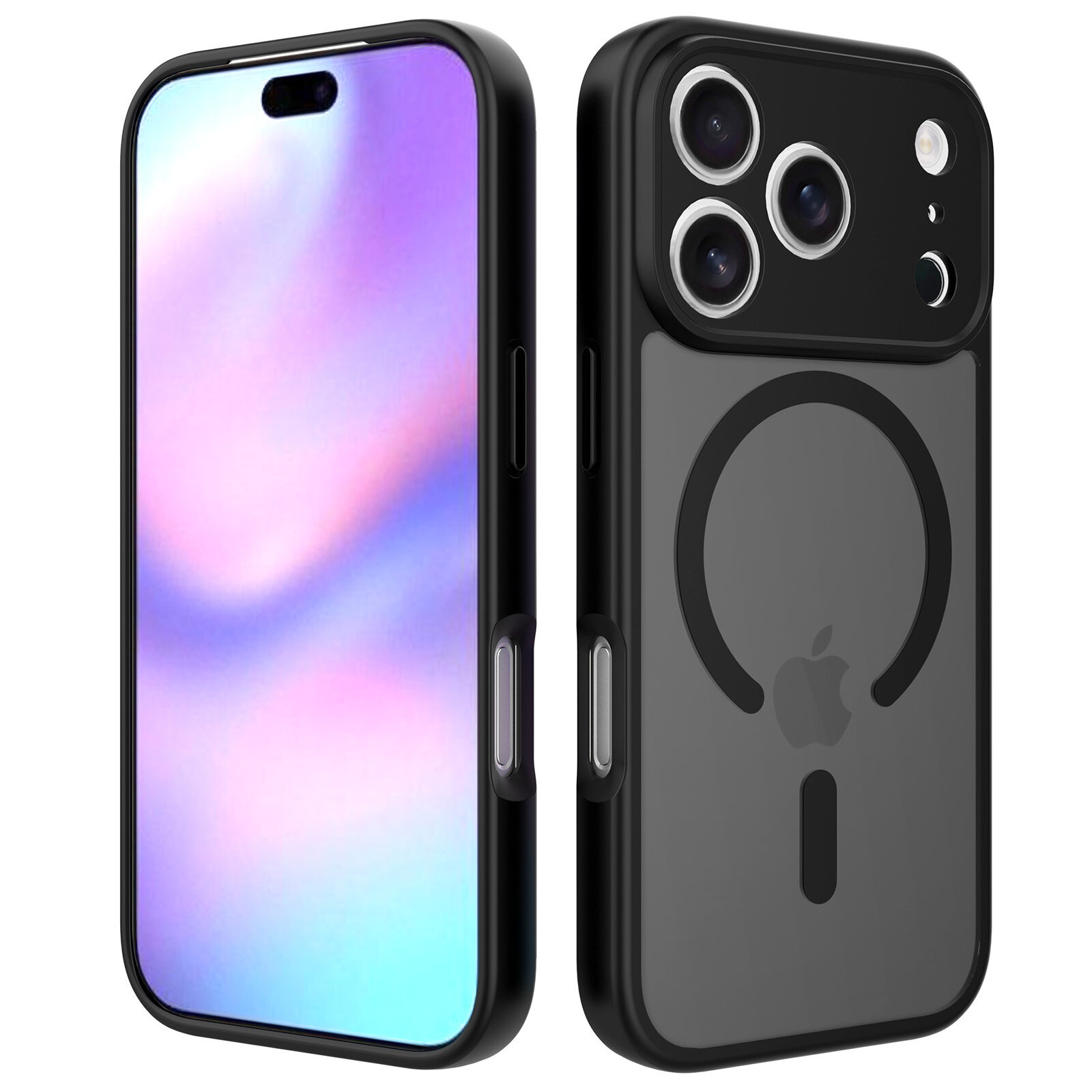 Чехол Creative Case для Apple iPhone 17 Pro Max (айфон 17 про макс) магнитный, MagSafe (магсейф), противоударный, черный