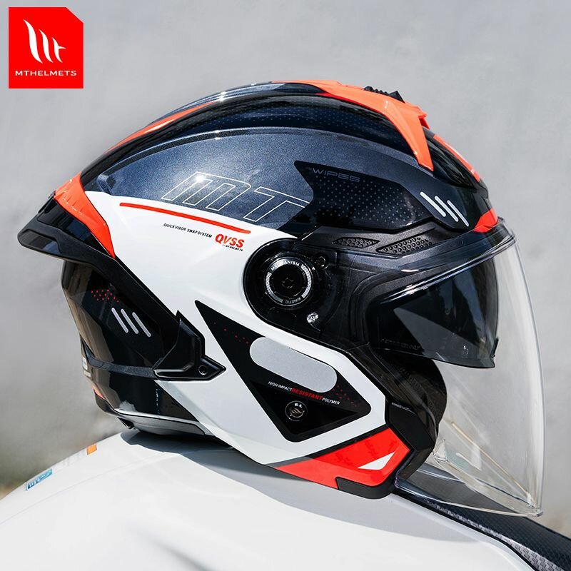 MT HELMETS Мотошлем, цвет: оранжевый, размер: XXL