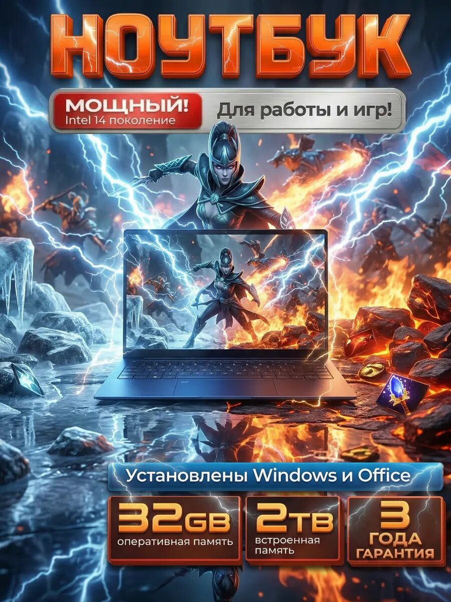 Ноутбук HiGH TECH R569 Intel H-Series RAM 32GB / SSD 2048GB