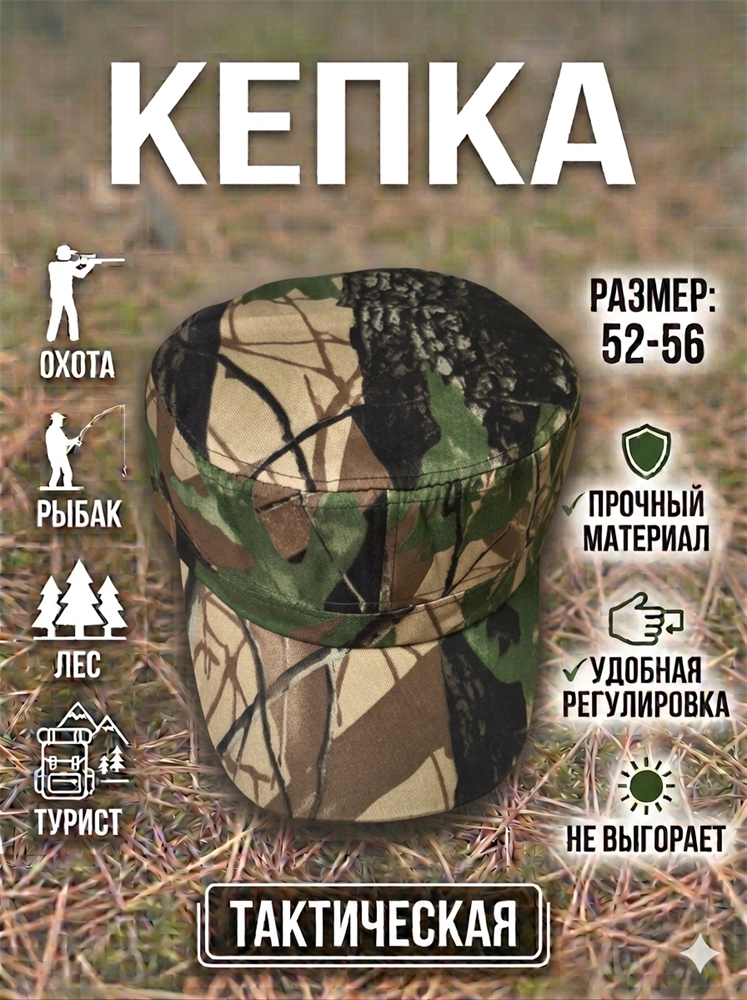 Кепка  Кепка камуфляжная тактическая для мужчин и женщин