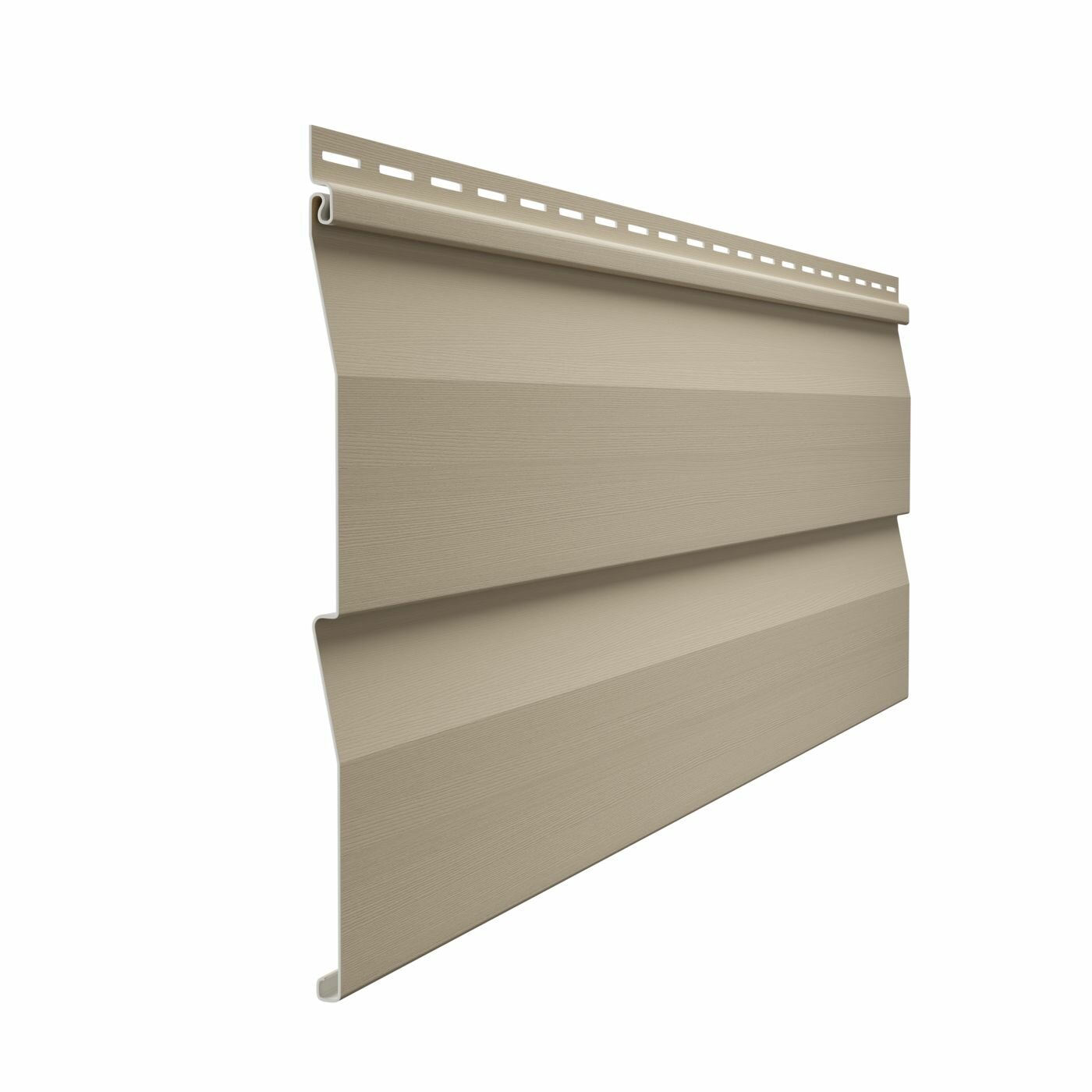 Сайдинг Docke STANDARD / Деке стандарт / D4.5D, горизонтальный, рельефный, цвет крем-брюле, 300х23 см