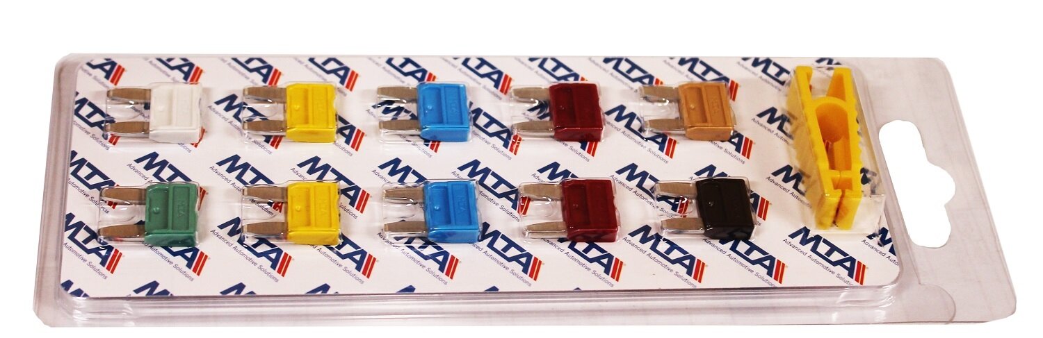 Предохранитель плоский MTA MINIVAL (5А,7,5А,2х10А,2х15A,2х20A,25A,30А) с пинцетом