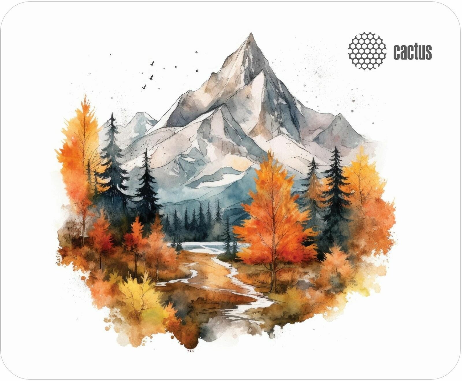 Коврик для мыши CACTUS Autumn mountains, 220х180х2 мм, ткань, резина (CS-MP-P10XS)