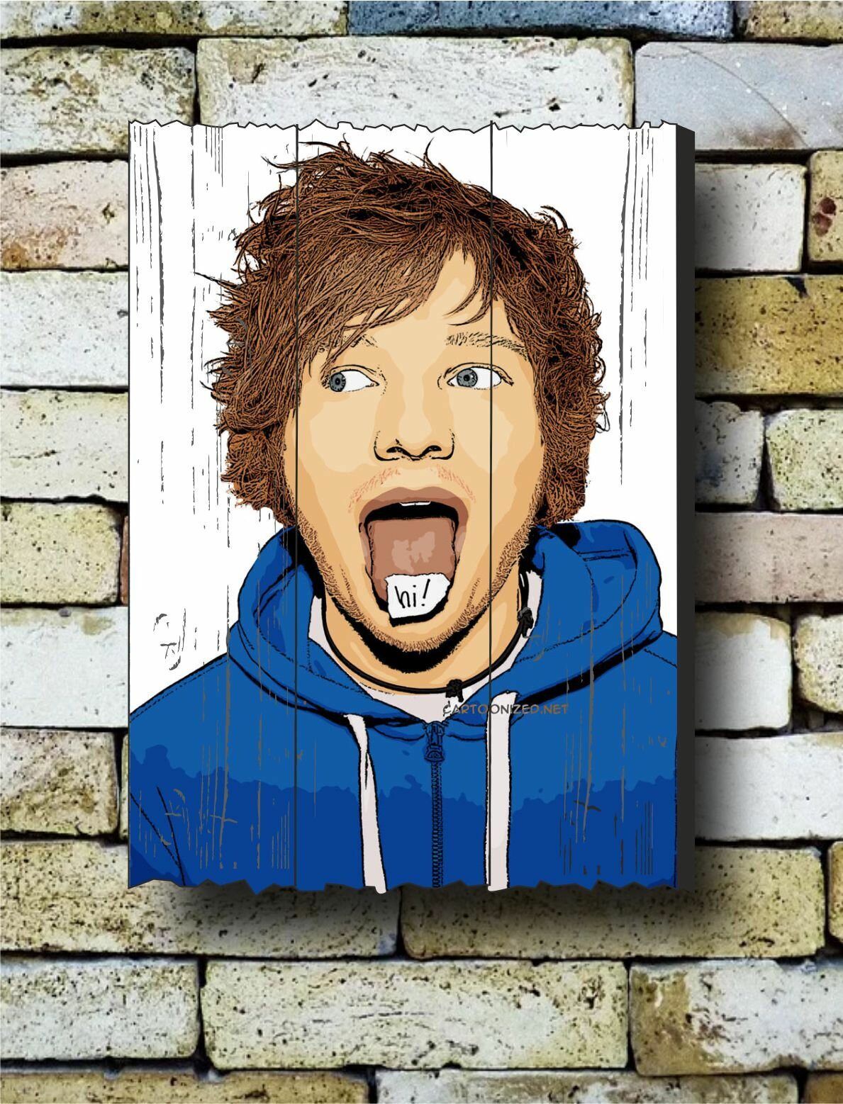 Картина на досках "Эд Ширан. Ed Sheeran 1"