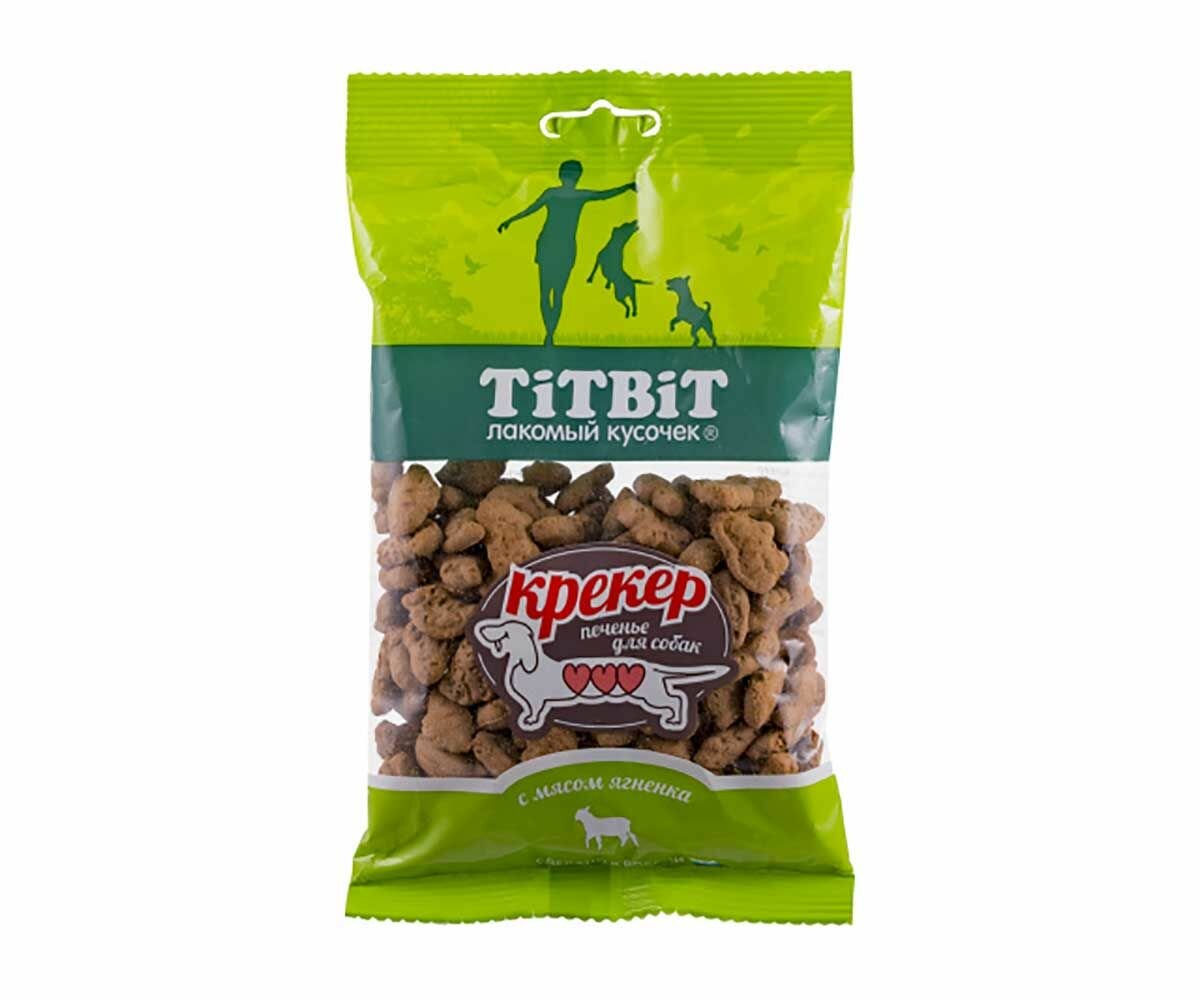 Лакомство для собак TitBit крекер с мясом ягненка 100г 3854
