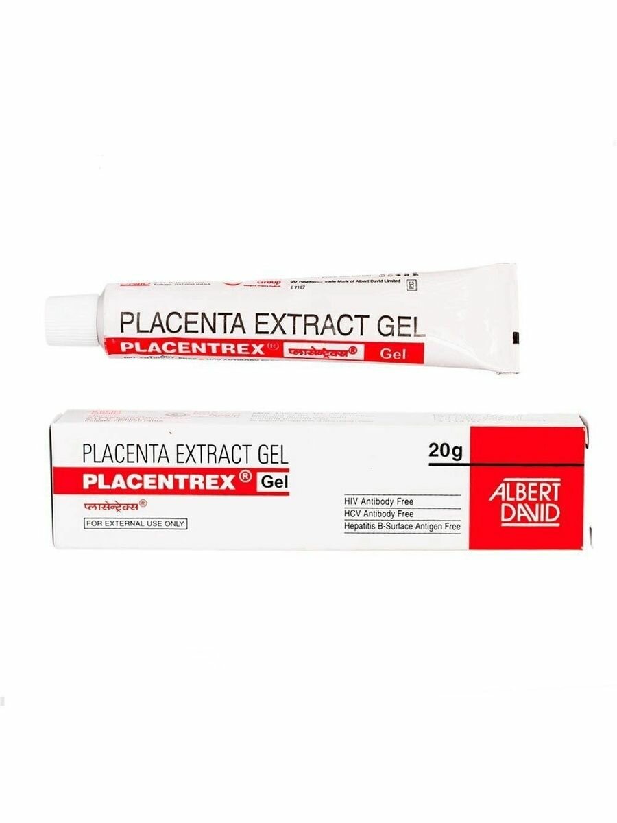 Гель для лица Placentrex Placenta Extract Gel с экстрактом плаценты, против морщин 20 г