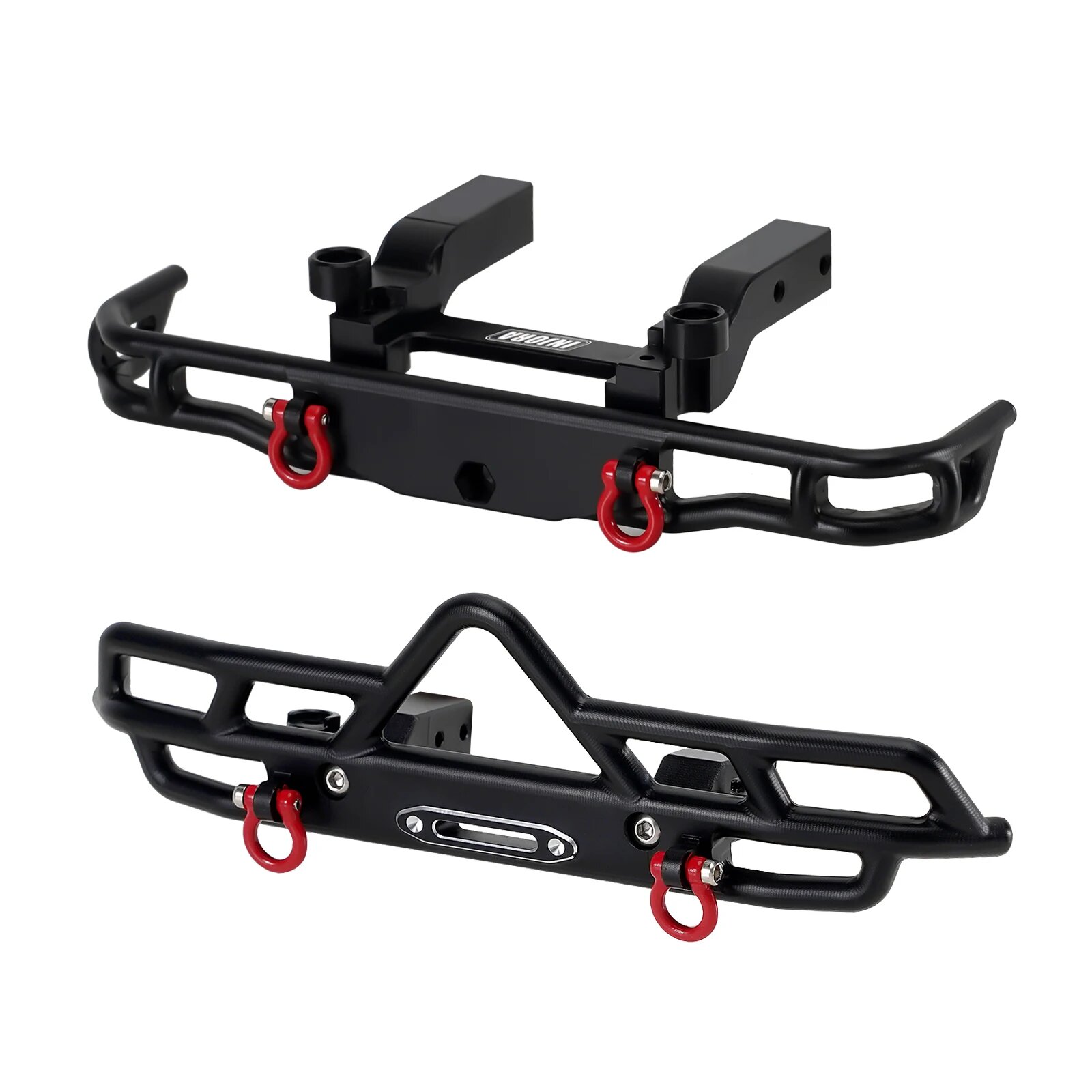 INJORA Бампер алюминиевый для RC Crawler FMS FCX18 LC80, Both