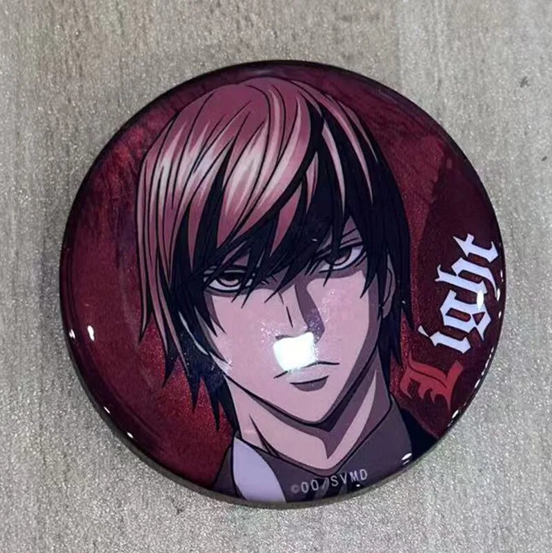 Значок аниме Death Note: Лайт Ягами, 58mm