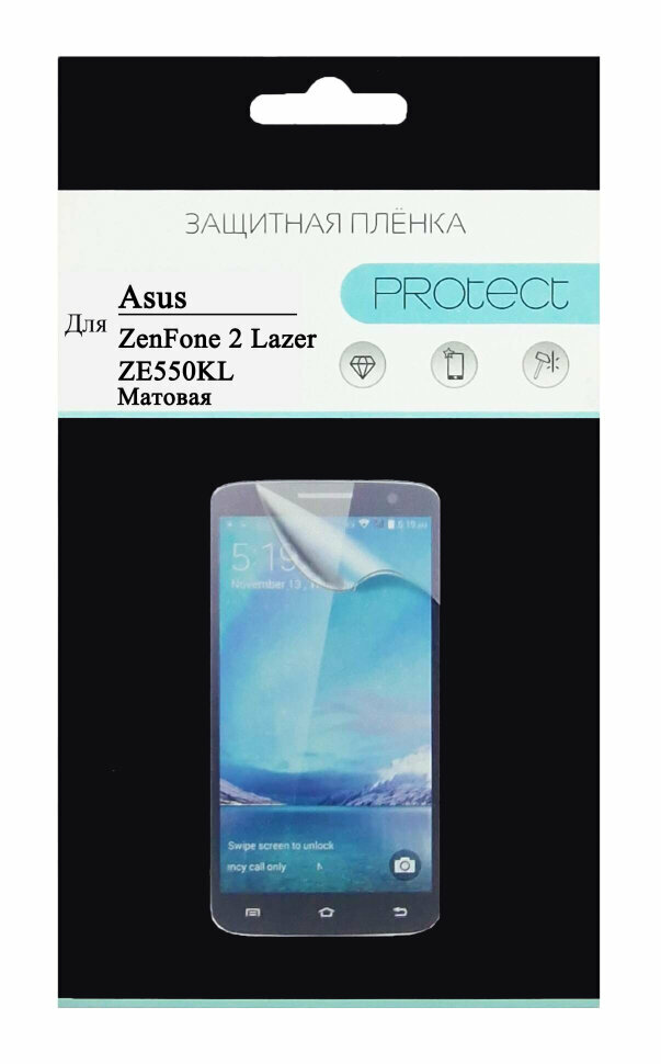 Пленка защитная Protect для Asus Zenfone 2 Laser ZE550KL матовая - 3 штуки