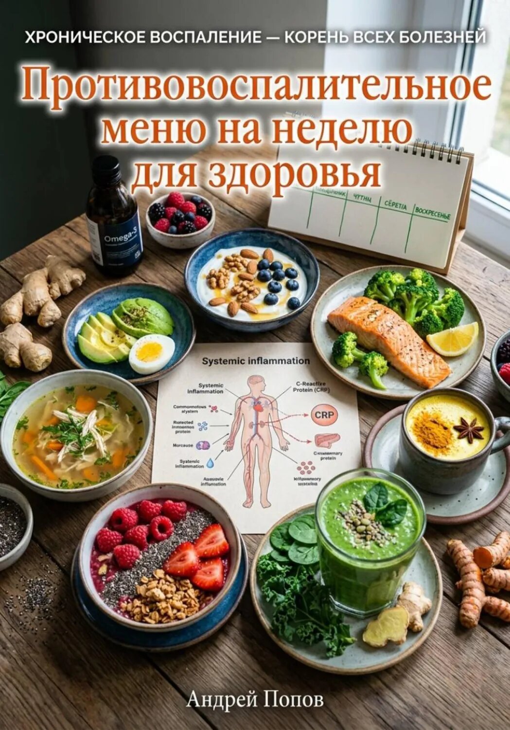 Противовоспалительное меню на неделю для здоровья [Цифровая книга]