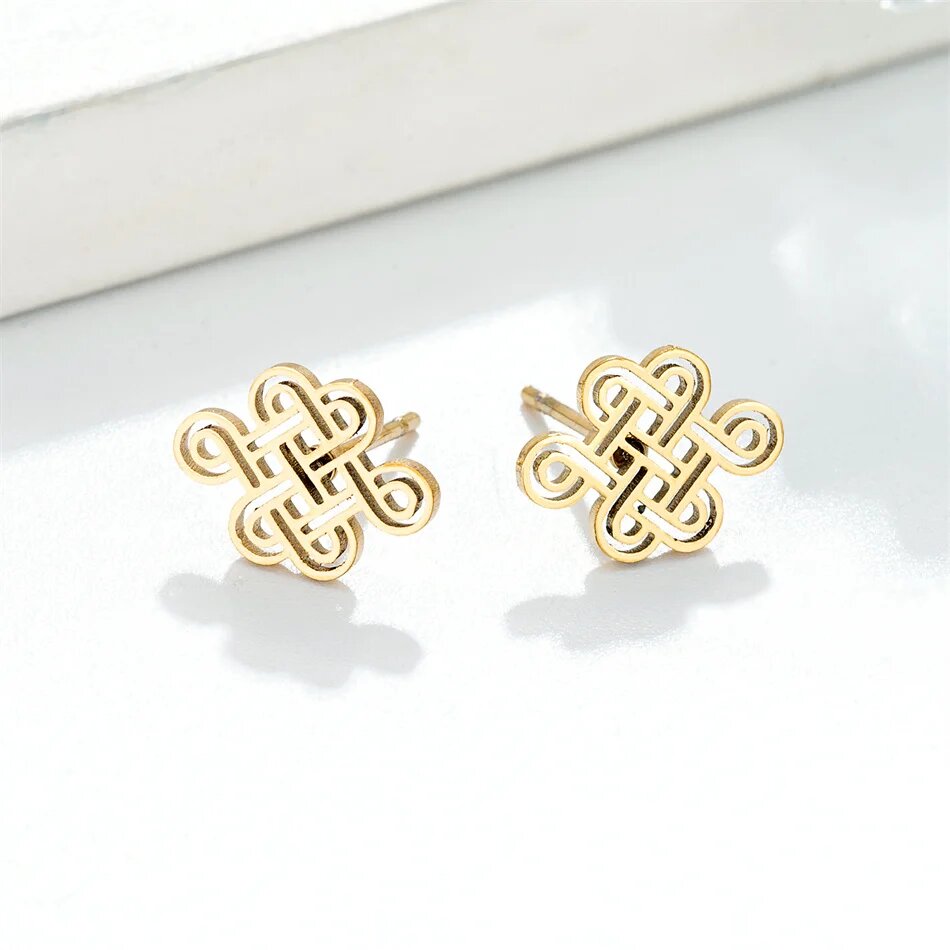 Серьги Golden Knot, 12 пар