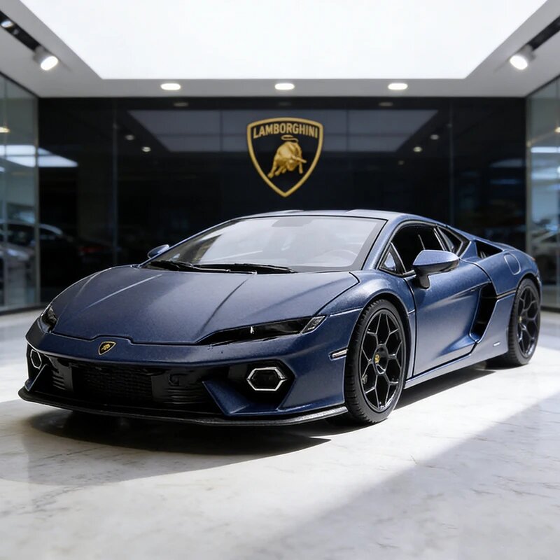 Welly 1:24 Lamborghini Huracan Blue металлическая модель автомобиля