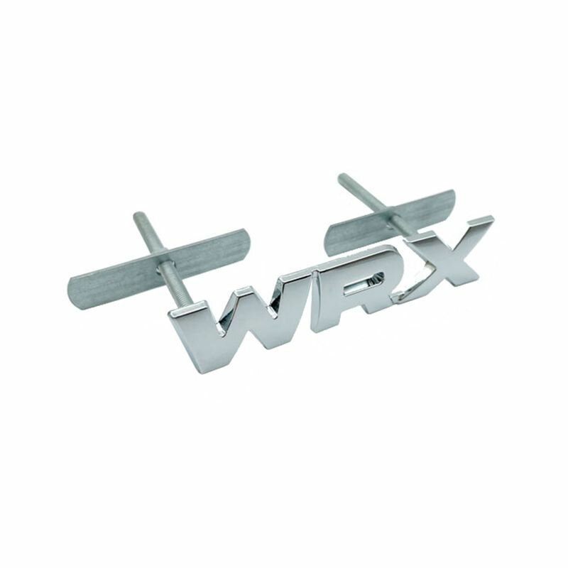 Эмблема решетки радиатора Subaru WRX из цинкового сплава 11.4x2.6 см на переднюю часть автомобиля новая 1 шт