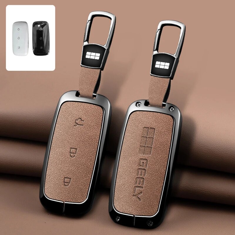 Чехол для ключа Geely Galaxy, коричневый, Model: A-brown-1