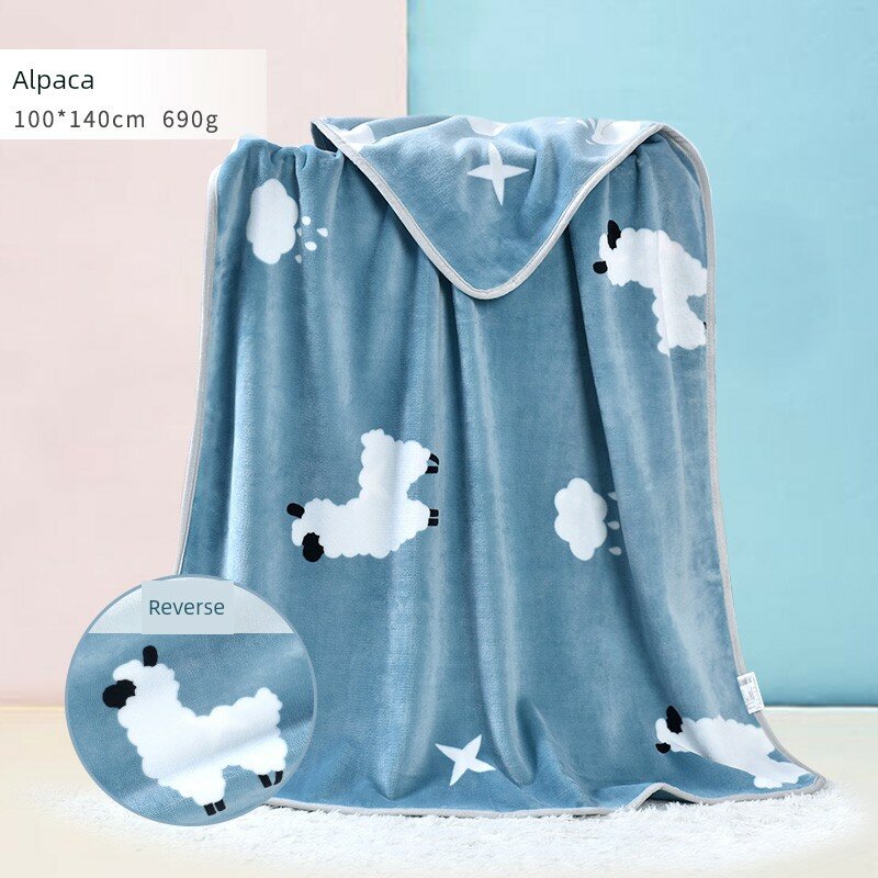 Альпака узор детское одеяло для сна в садике, 100x140см зимнее одеяло для младенцев