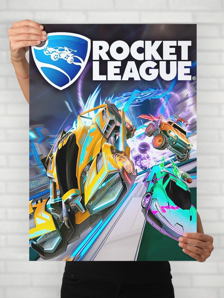 Плакат на стену для интерьера Рокет Лига (Rocket League 7) - Постер по игре формата A1 (61x84 см)