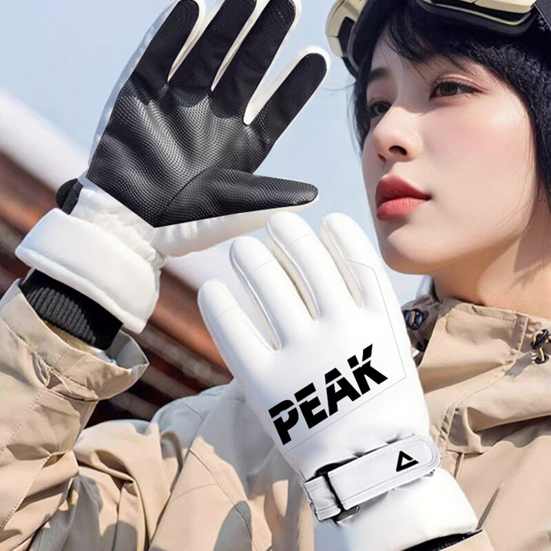 Перчатки PEAK для мужчин, размер Один размер, белый/черный — фото 1