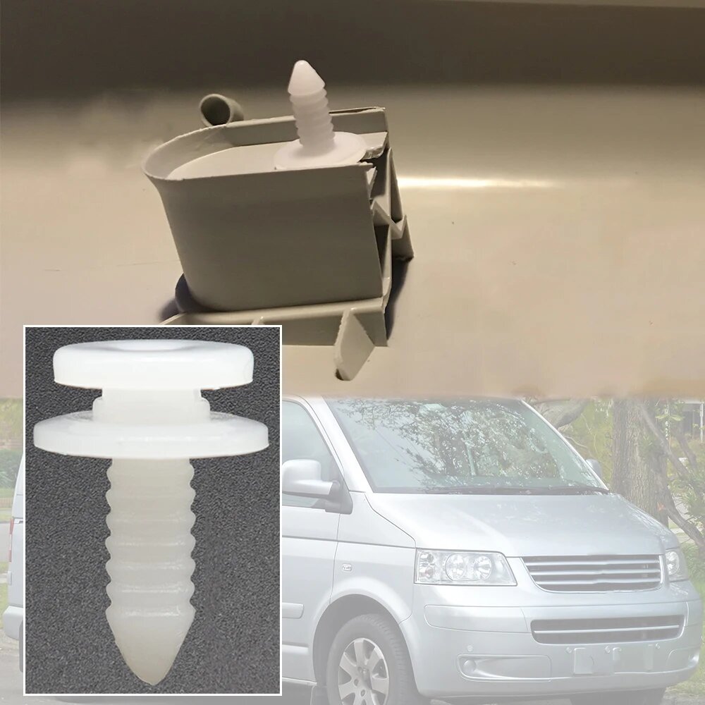 10 шт. для VW Transporter T5 2003 2004 2005 2006 2007 2008 2009 2010-2015 Multivan автомобильные зажимы для отделки стойки A/B/C, вставные заклепки