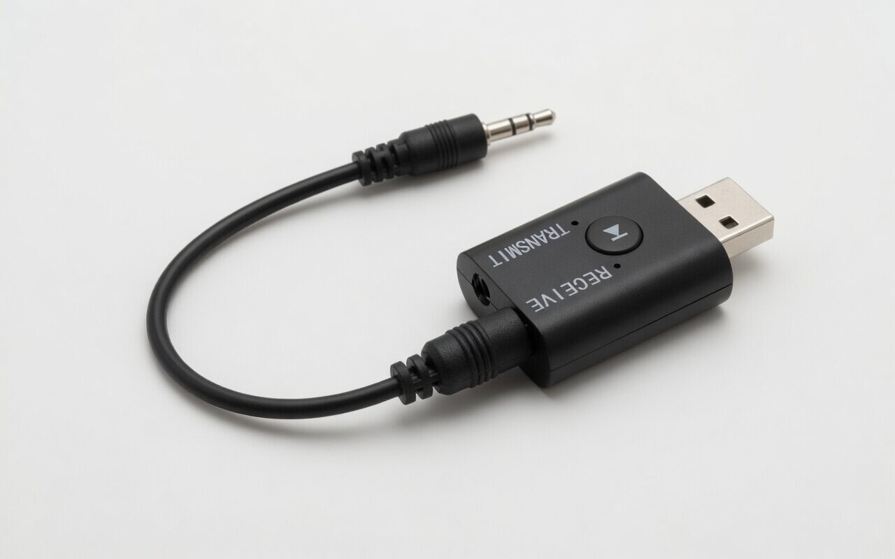 Адаптер bluetooth 2 в 1 приемник-передатчик. AUX кабель в комплекте — фото 1