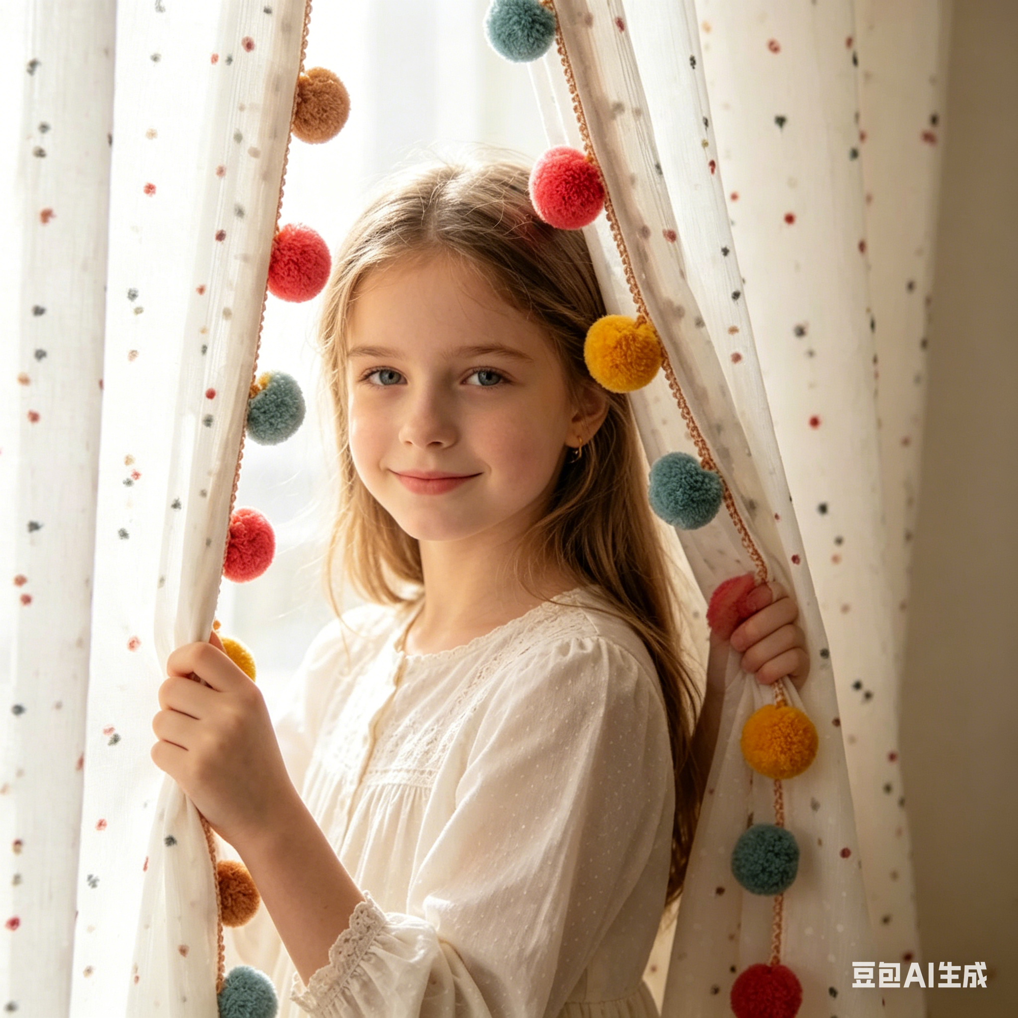 Радужные шторы XIMING из шифона 2. Pull pleated tape, 1pcs W150xH260cm