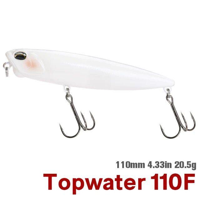 Воблер TSURINOYA Topwater 110F Белый, 110 мм