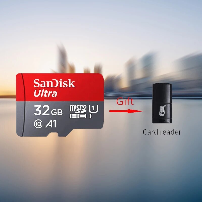 Карта памяти SanDisk Ultra 32GB microSD A1 + Card reader