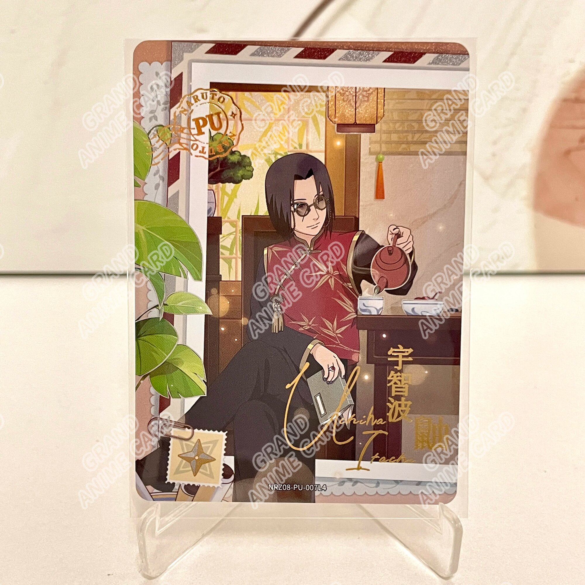 Коллекционная карта Naruto Итачи Учиха, Z08-PU-007, Бордовый