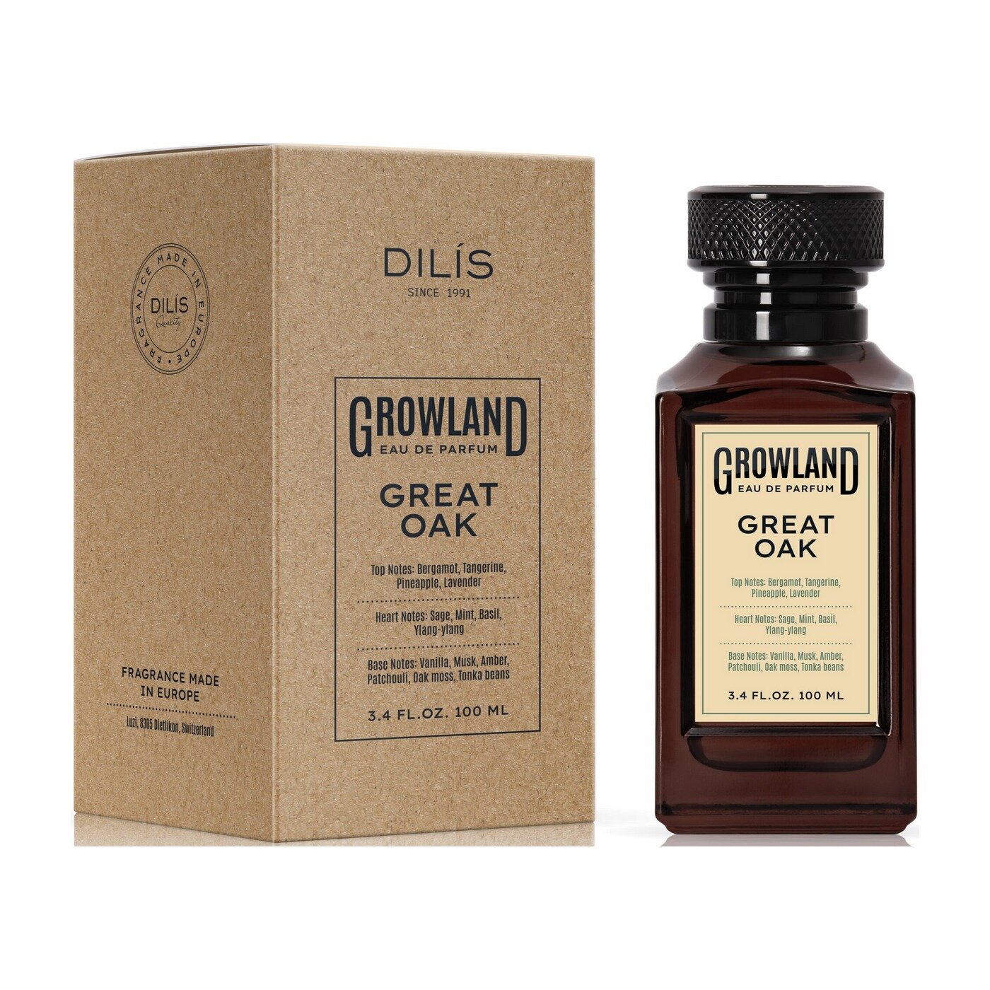 DILIS Парфюмерная вода мужская Great Oak men 100 мл, восточный аромат