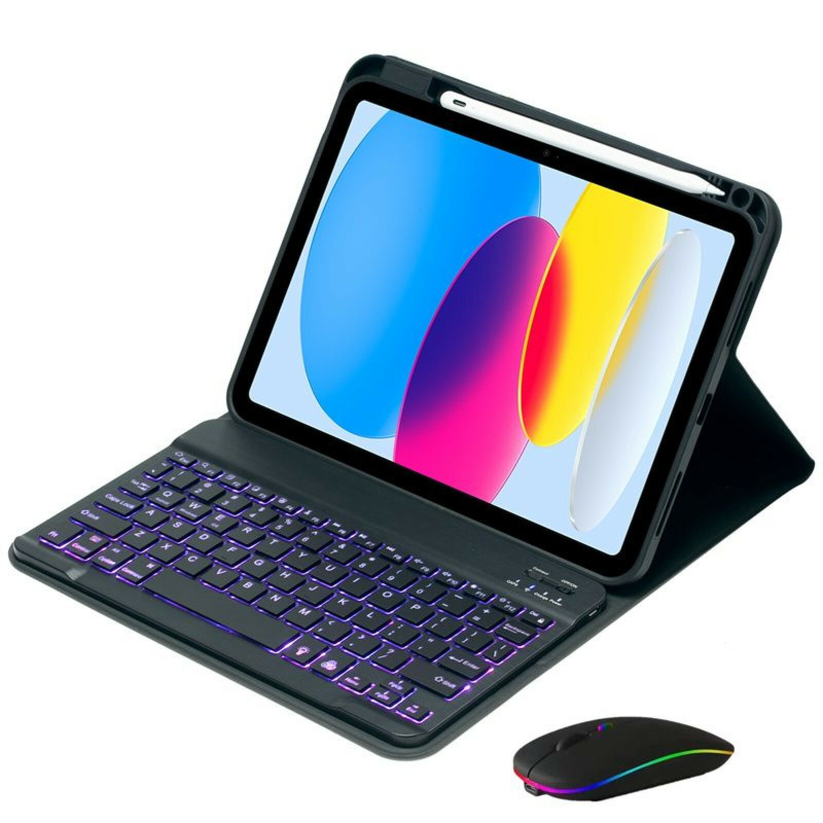 Чехол с беспроводной клавиатурой MyPads для Xiaomi Pad 6 и Pad 6 Pro 11" с мышью