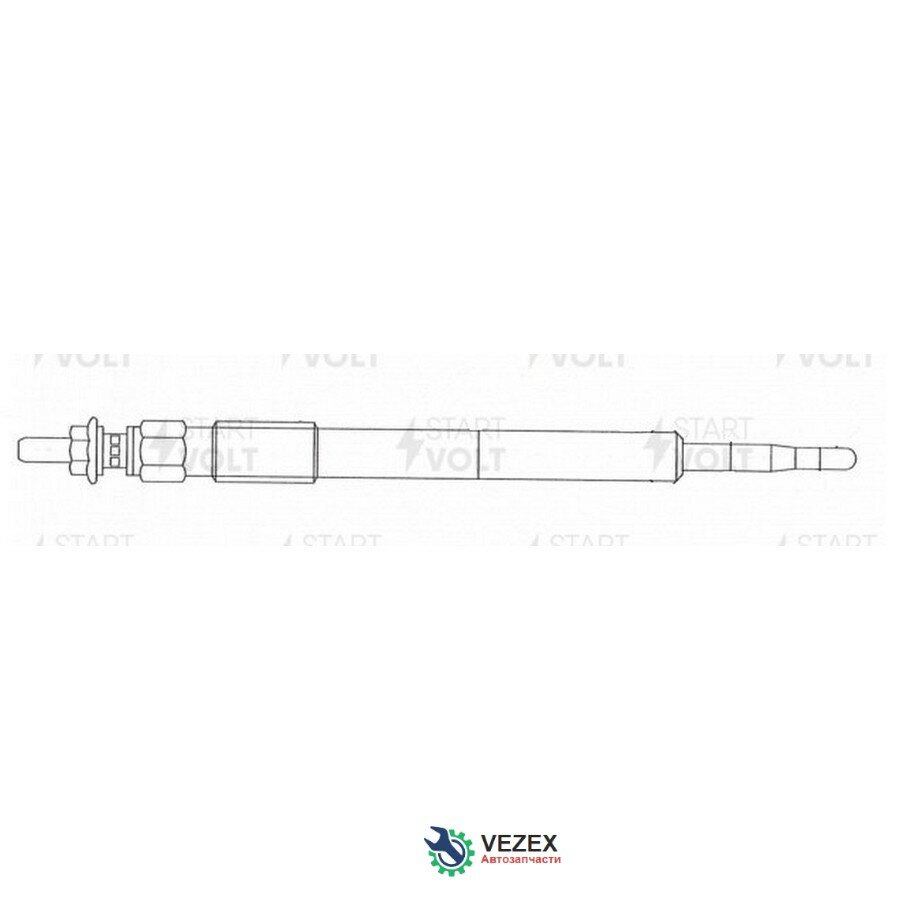 STARTVOLT GLSP091 Свеча накаливания для а. м KIA Sorento 09- , Hyundai Santa Fe II 06- 2.2CRDi EURO 2-5 GLSP 091