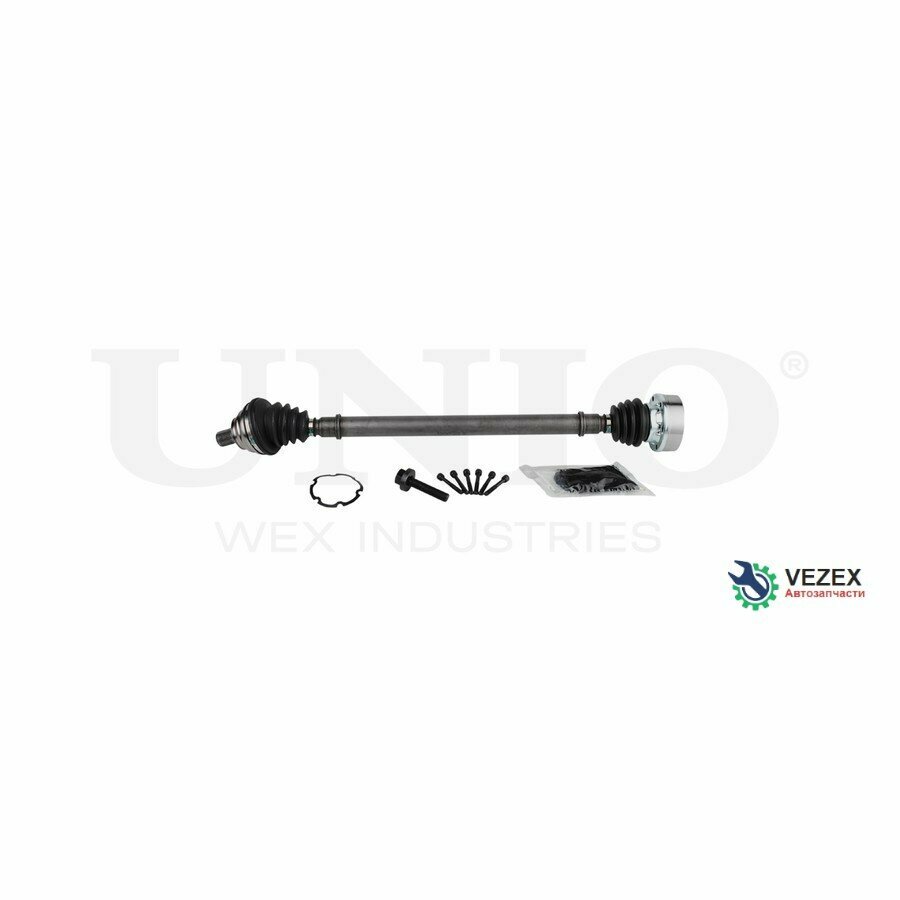 UNIO CVJ-10041 Привод в сборе передний правый VW Passat B6, B7 05-, Golf V, VI 04-, Skoda Octavia (1Z,5E) 04- (МКПП/А