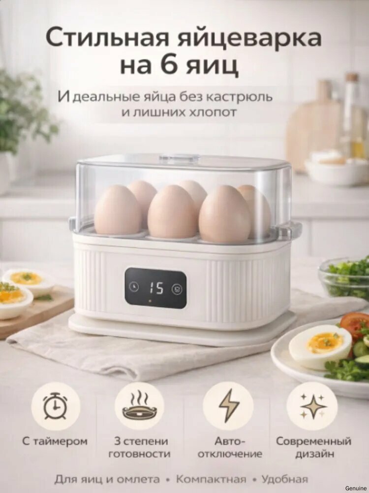 Яйцеварка электрическая на 6 яиц
