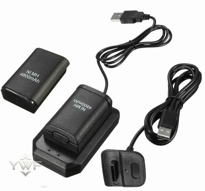 Аккумуляторы 4800 mAh для Xbox 360 с док-станцией