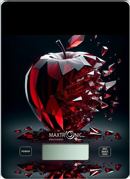 Весы кухонные MAXTRONIC MAX-1031-3 хрустальное яблоко