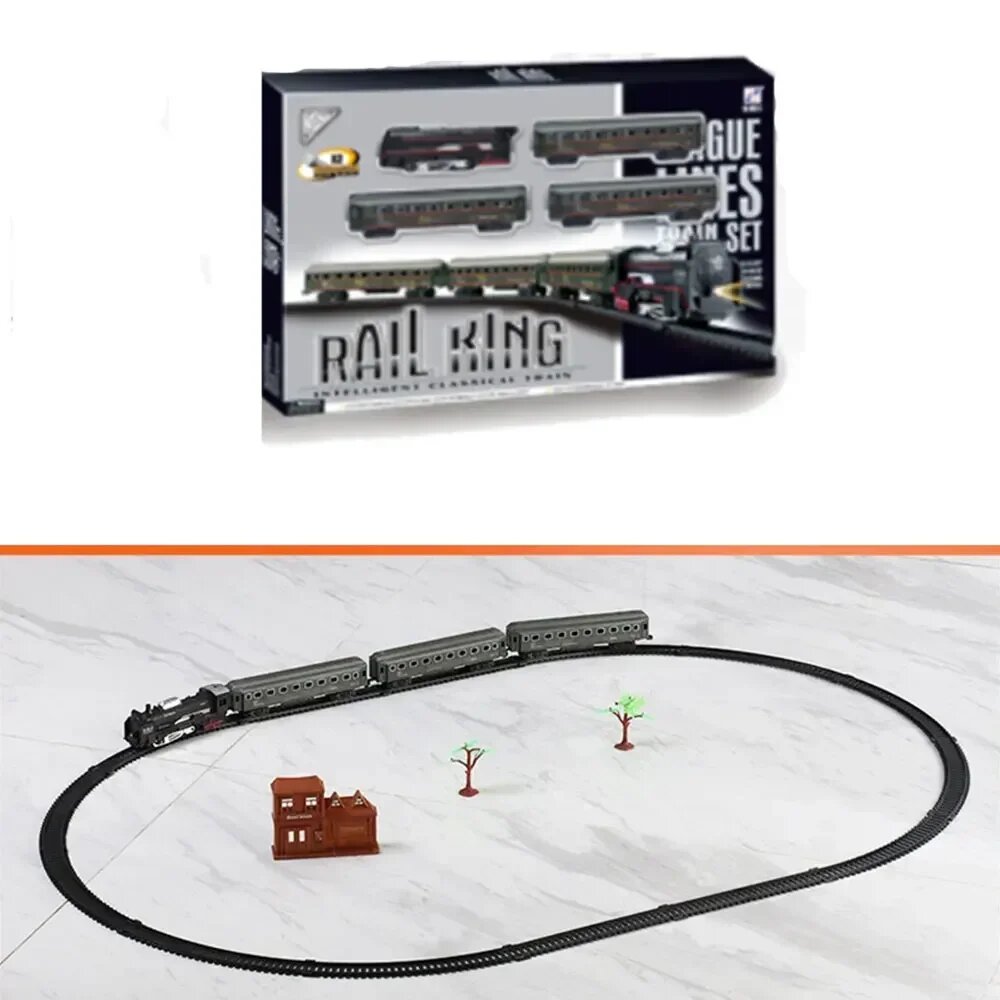 Электрический поезд Rail King серый 19033-3 WITH BOX