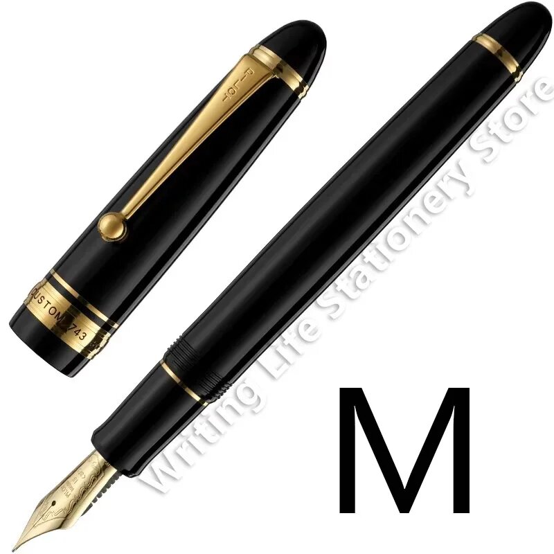 Pilot Custom 743, M 0.5mm, черная перьевая ручка