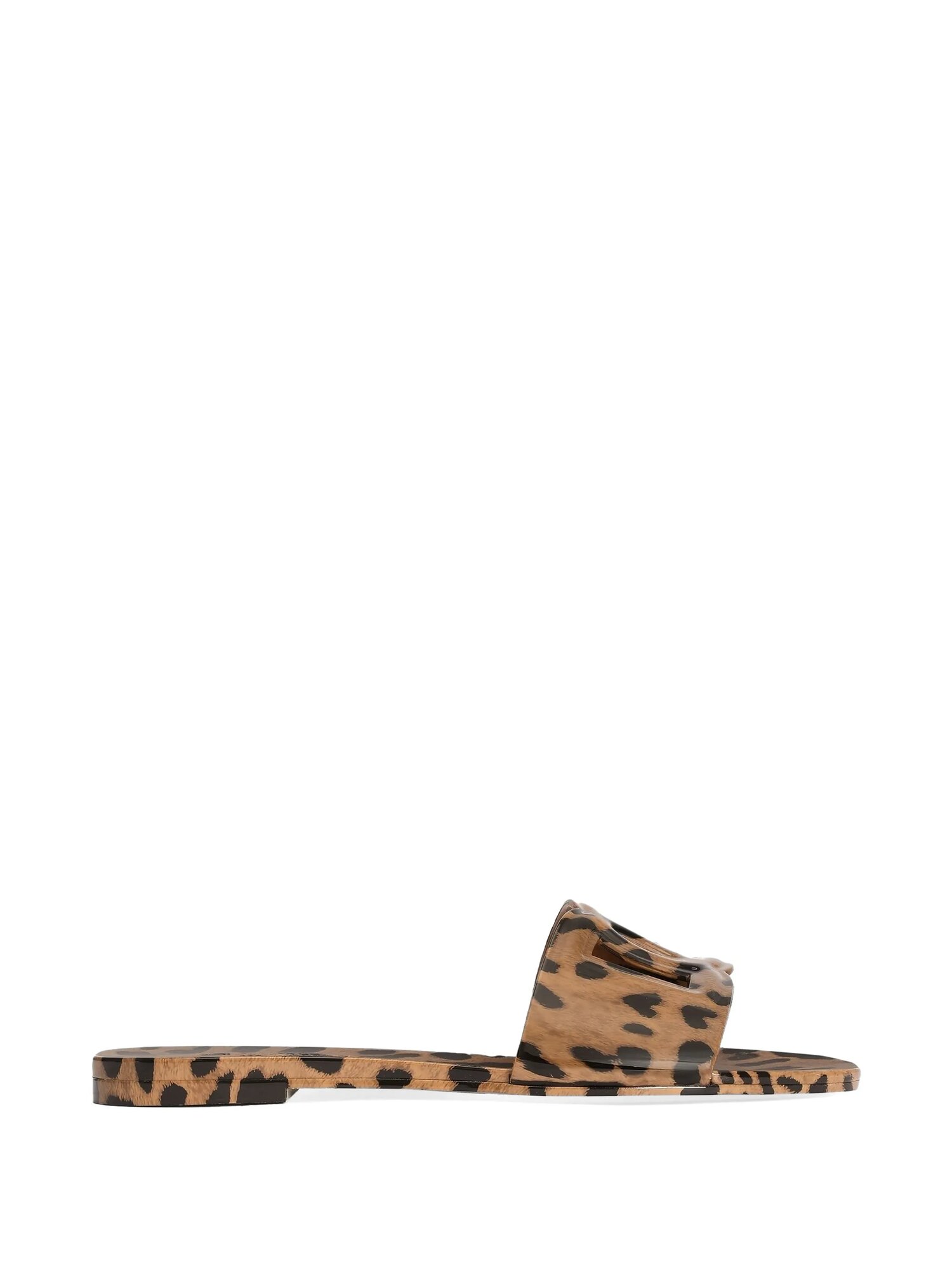 Шлёпанцы Leo-print rubber beachwear slides