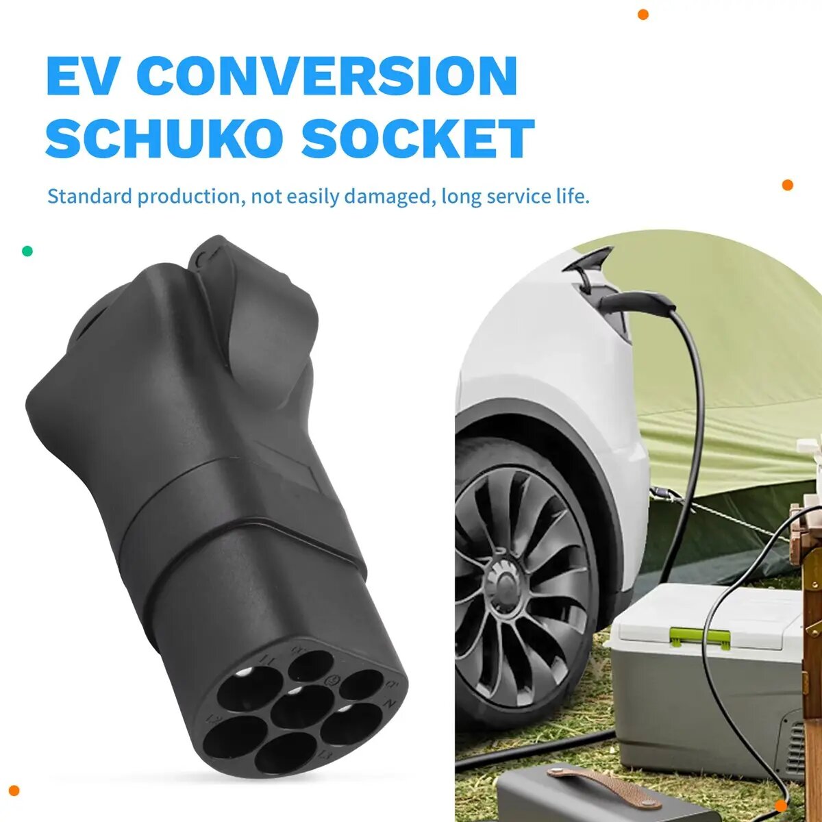 Портативное устройство для разрядки электромобилей NEW-GBT V2L EV, с разъемом Schuko, для кемпинга на открытом воздухе, 220В