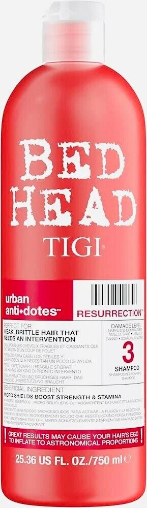 TIGI Bed Head Urban Anti+dotes Resurrection Shampoo - Шампунь для сильно поврежденных волос 750 мл
