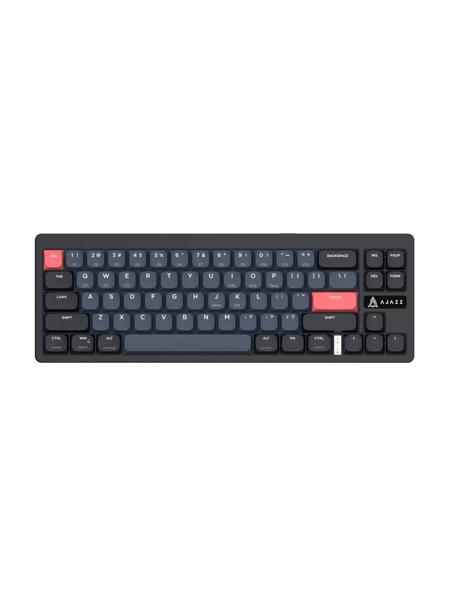 Ajazz AKL680 Blue Black Low-profile Brown Switch, черный/синий, клавиатура игровая